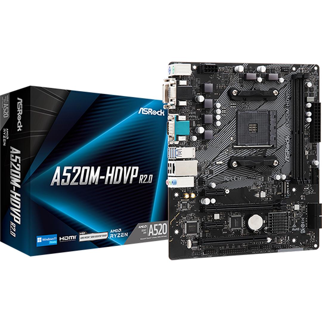 ASRock AMD A520M-HDVP Micro ATX AM4 Motherboard (A520M-HDVP) Reviews ...